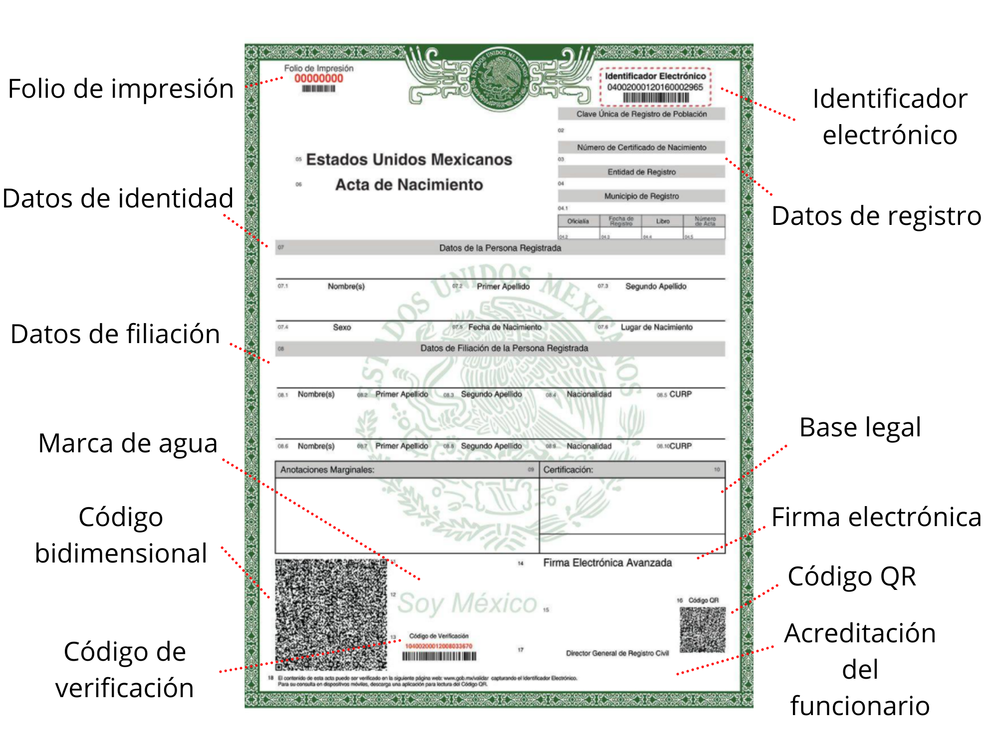 Folio De Acta De Nacimiento Digital Folio De Acta De Nacimiento Digital
